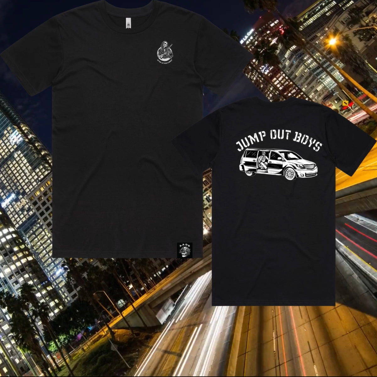 Jump Out Boys Backseat Rider Tee – After Action D'Brief